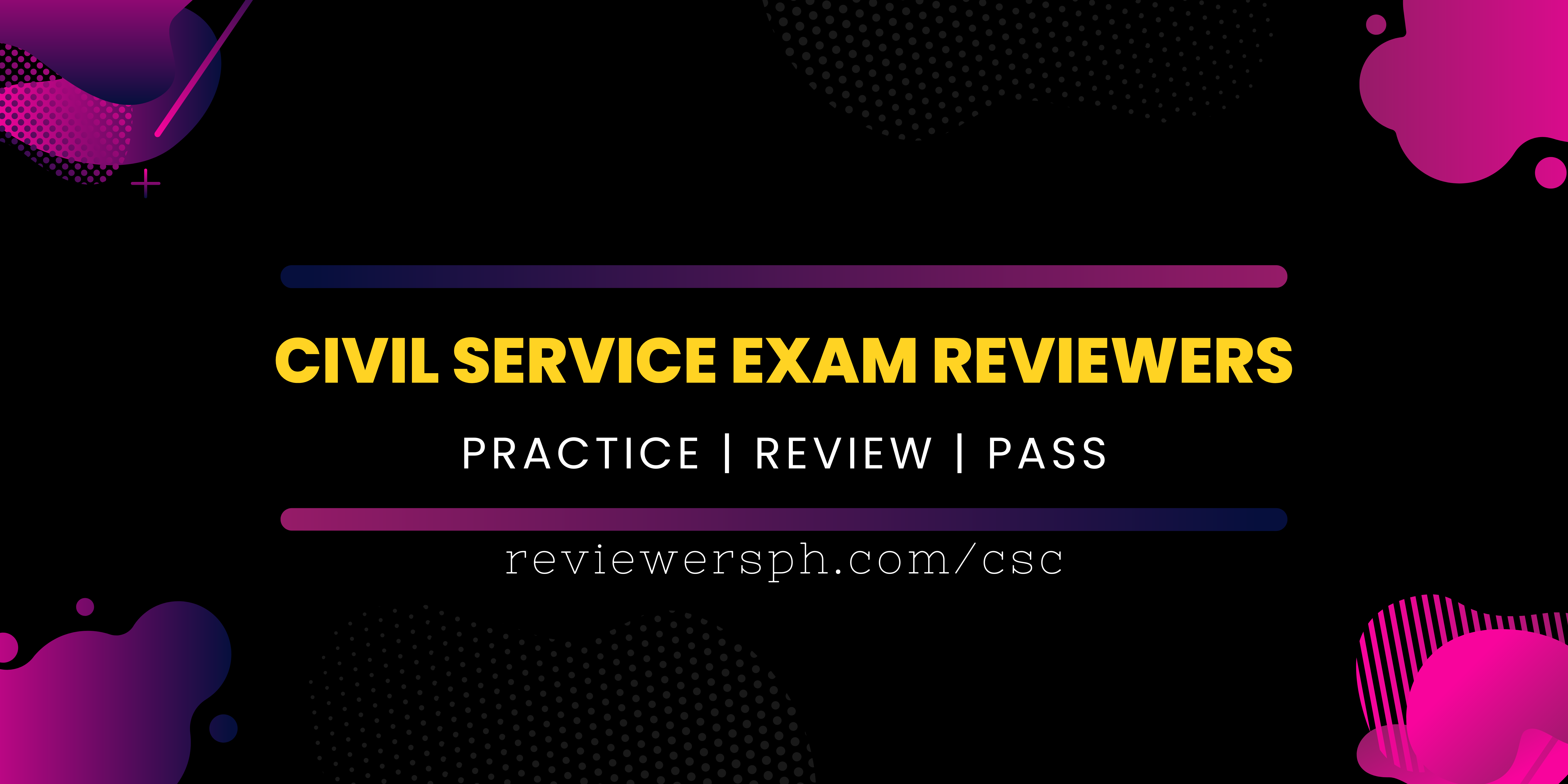 Civil Service Exam Reviewers